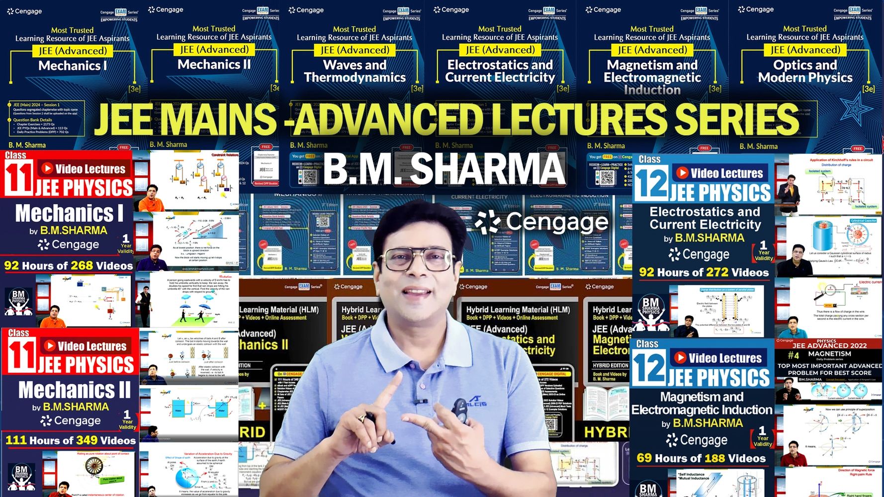 Class 11 Complete Cengage Books JEE Physics Video Lectures by BM. SHARMA (Cengage Author)